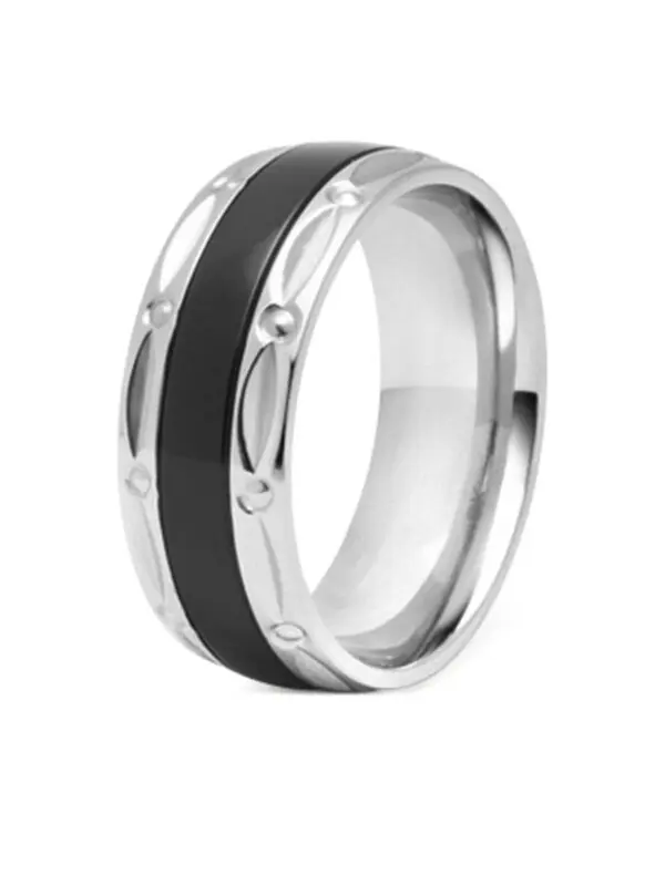NIALAYA JEWELRY Engraved Band Ring