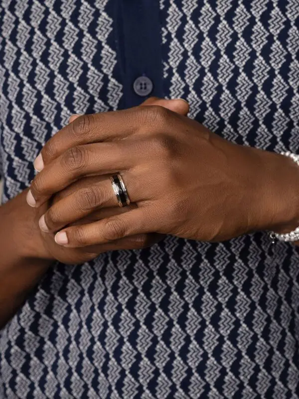 NIALAYA JEWELRY Engraved Band Ring