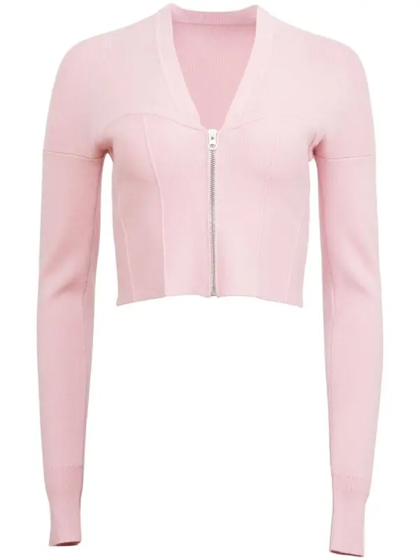 FLEUR DU MAL Bustier-style Knitted Cardigan