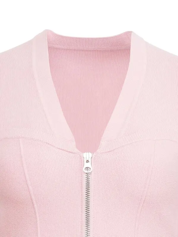 FLEUR DU MAL Bustier-style Knitted Cardigan