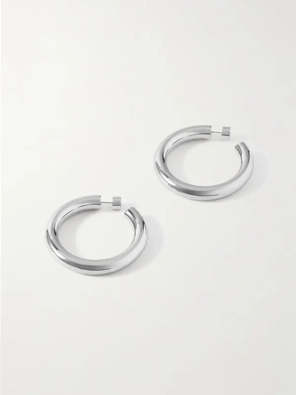 JENNIFER FISHER Jamma Baby -plated Hoop Earrings - Silver