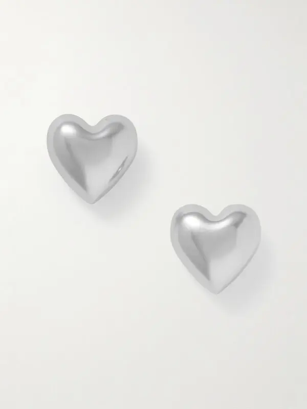 ROXANNE ASSOULIN Heart & Soul -tone Earrings - Silver