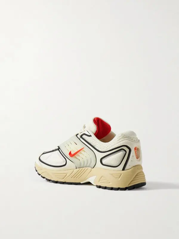 Nike Pegasus Wave Mesh And Faux Leather Sneakers - Neutrals