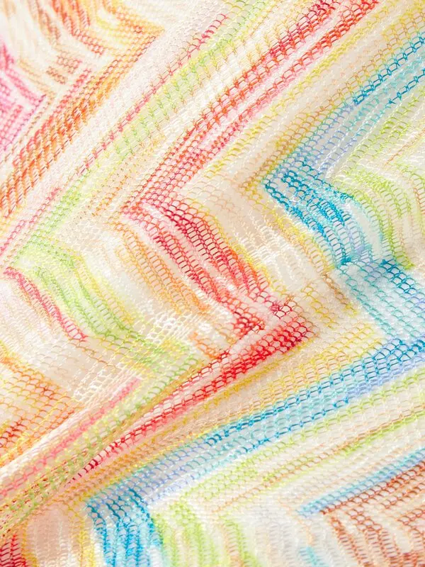 Missoni One-shoulder Crochet-knit Swimsuit