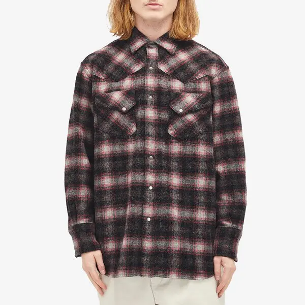 BEAMS Wool Western Shirt