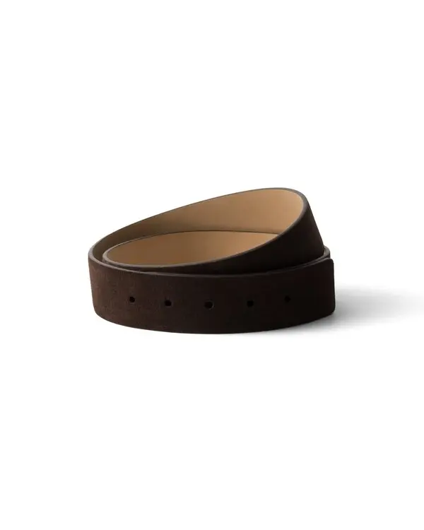 Prada Suede Belt Strap - Brown