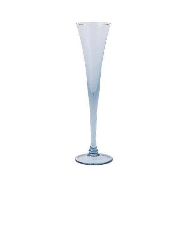 Prada Set Of Two Crystal Flutes - Blue
