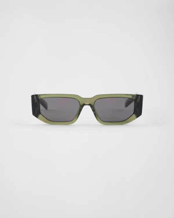 Prada Sunglasses With Triangle Logo - Carbon Lenses