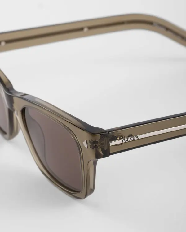 Prada Sunglasses With Metal Plaque