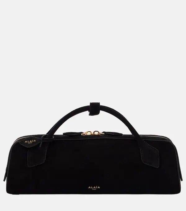 Alaïa Le Teckel Suede Clutch - Black