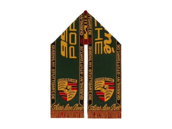 Aimé Leon Dore X Porsche 993 Turbo Wool Souvenir Scarf - Green