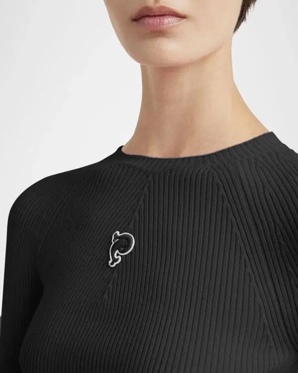 Emilio Pucci Fine Wool-lycra Vanise Rib Long-sleeve Top