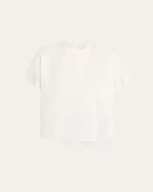 Simkhai Addy Short-sleeve Knit T-shirt - White