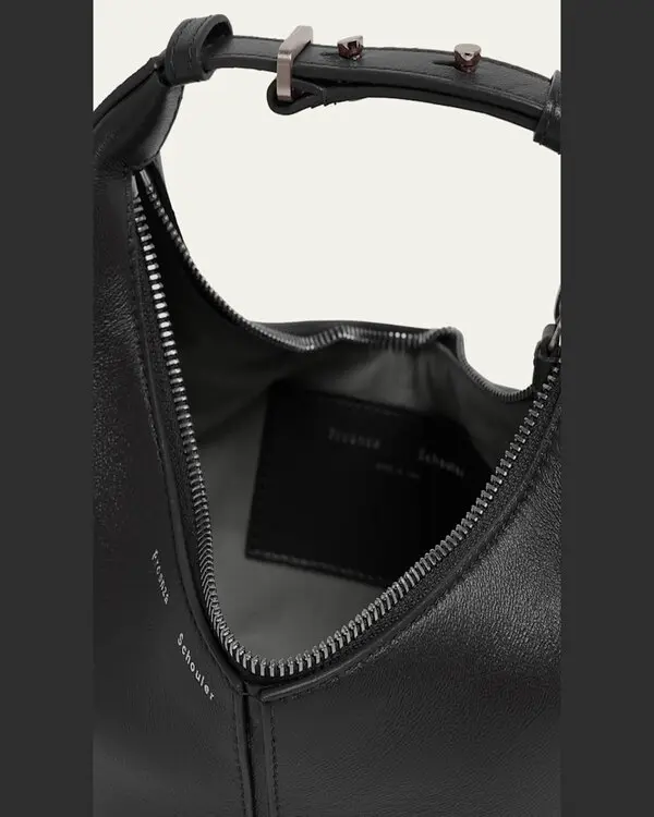 Proenza Schouler Slide Mini Napa Leather Shoulder Bag - Black