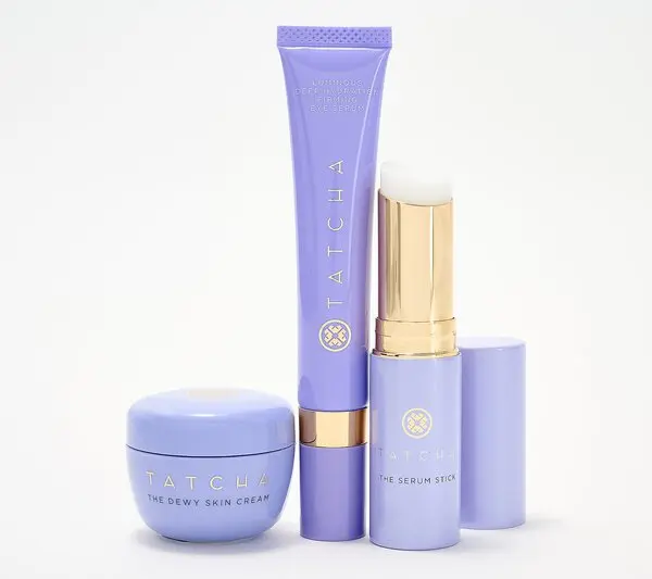 TATCHA Luminous Eye Serum, Serum Stick & Mini Dewy Skin Cream - One-color