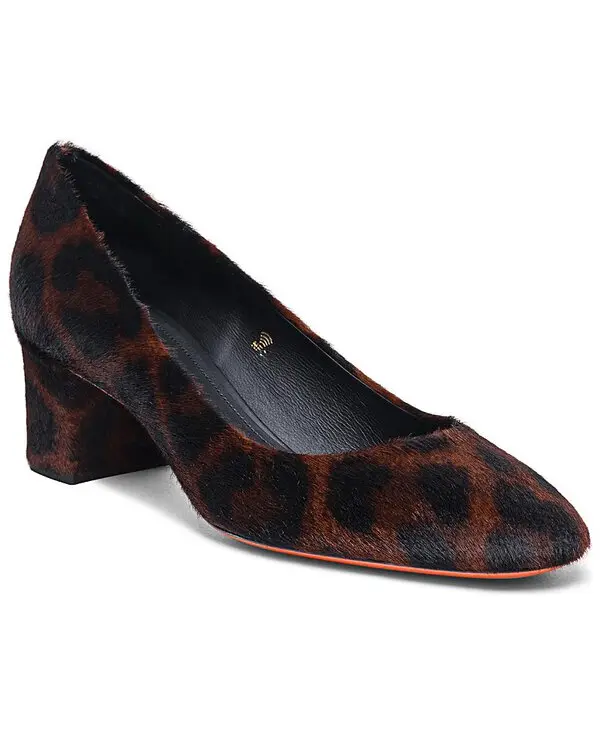 Santoni Low-heel Pump - Leopard