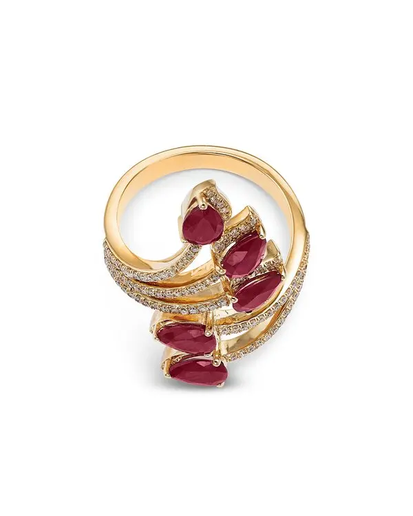 Bloomingdale'S 14k Yellow Gold Ruby Ring
