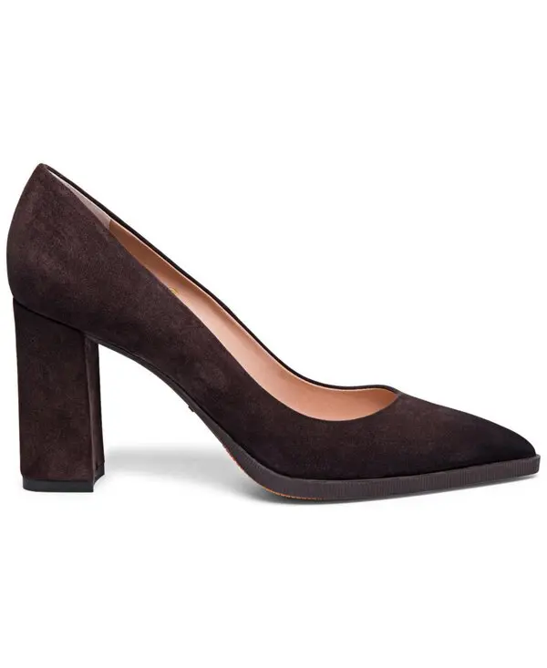 Santoni Estelle Suede Rubber Sole Pump