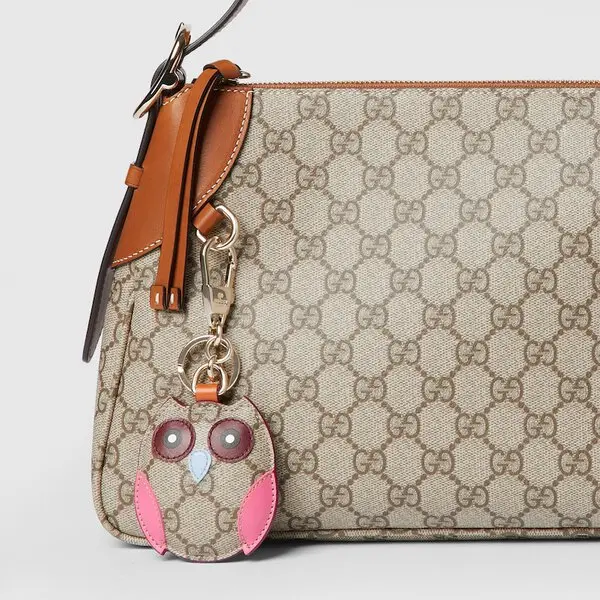 Gucci Gg Canvas Owl Bag Charm