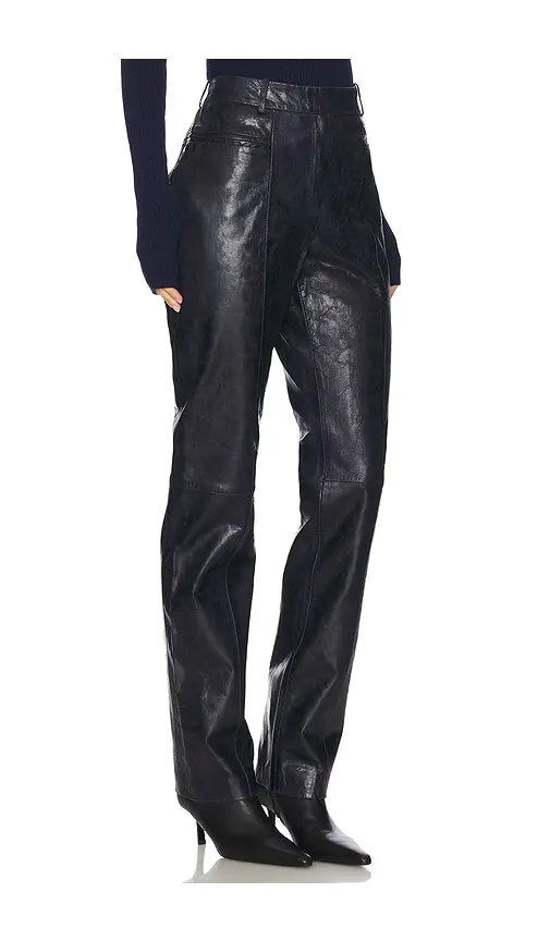 Remain Birger Christensen Slim Leather Suiting Pants