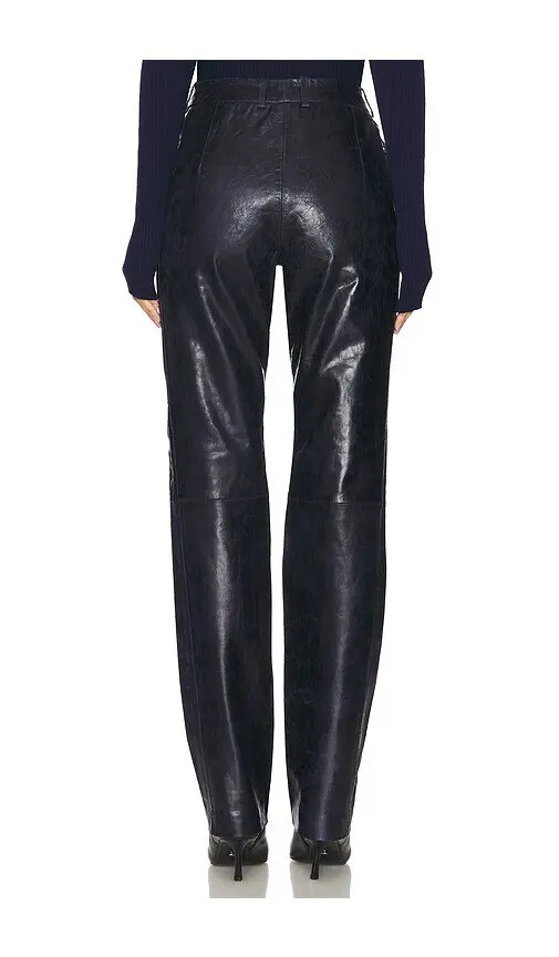 Remain Birger Christensen Slim Leather Suiting Pants