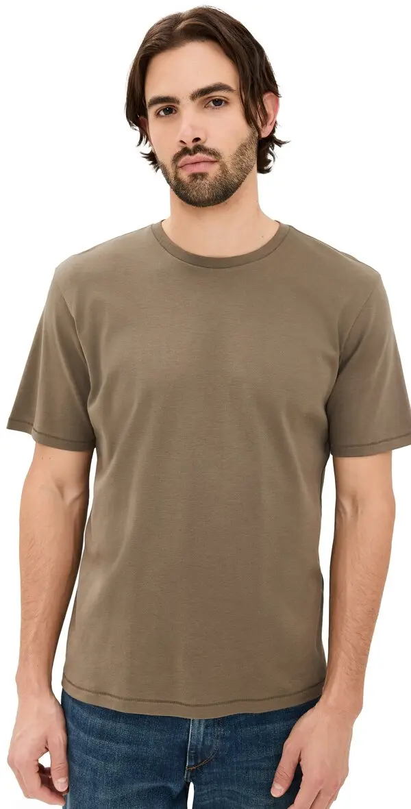 Rag & Bone Pima Interlock Tee - Army