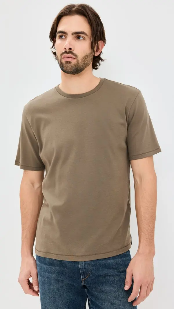 Rag & Bone Pima Interlock Tee - Army