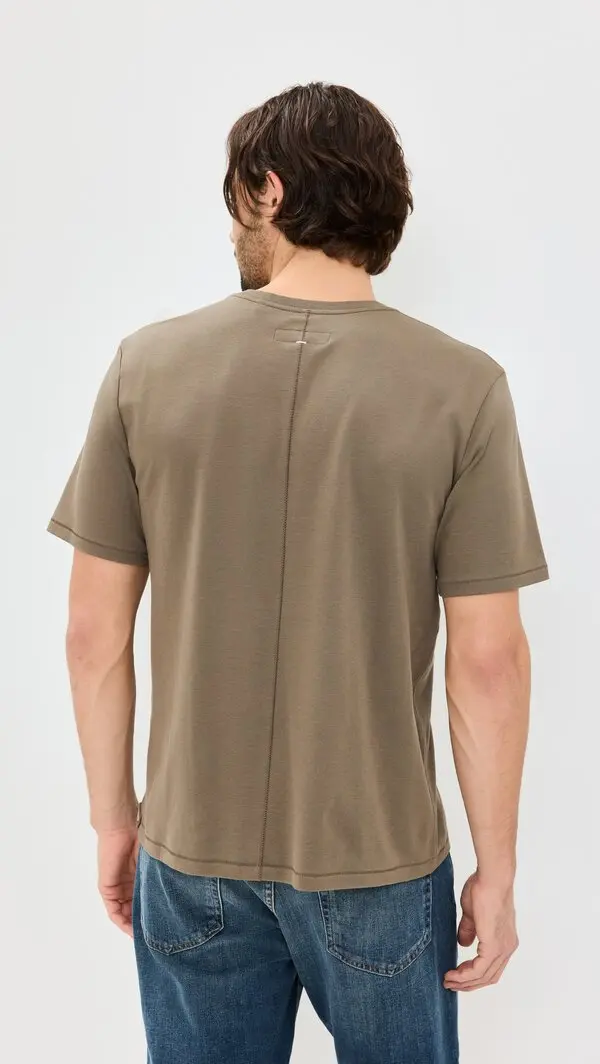 Rag & Bone Pima Interlock Tee - Army