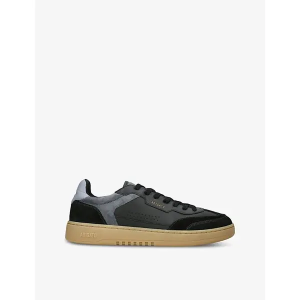 Axel Arigato Dice Leather And Suede Low-top Trainers - Black