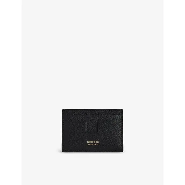 TOM FORD Money-clip Leather Card Holder - Black