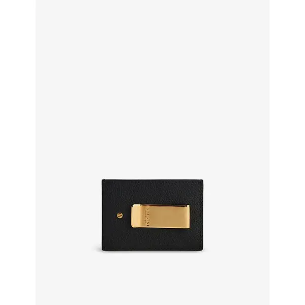 TOM FORD Money-clip Leather Card Holder