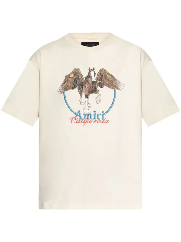 Amiri Graphic-print T-shirt - Neutrals