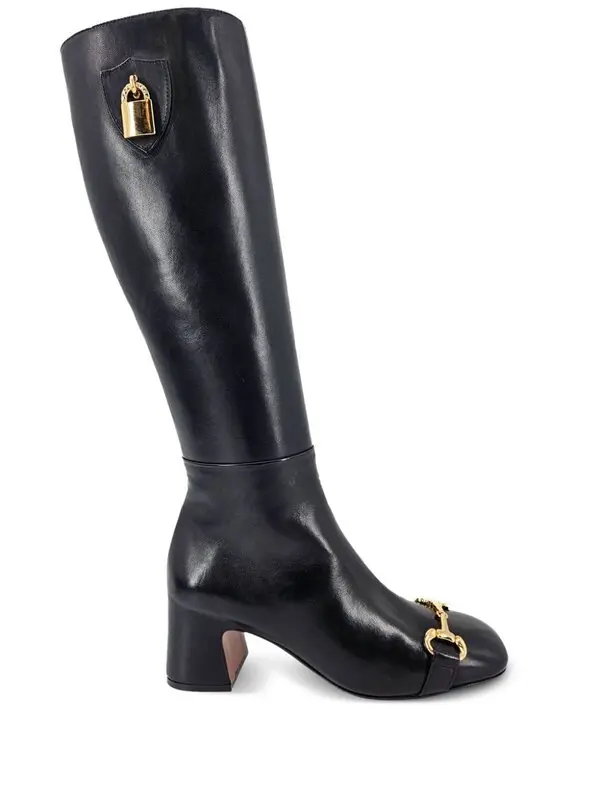 MADISON MAISON Above-knee Leather Boots - Black