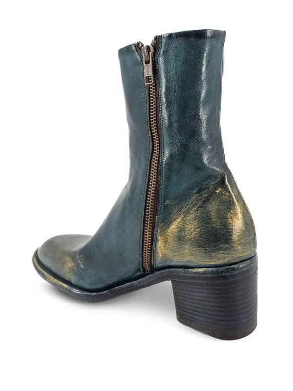 MADISON MAISON Leather Ankle Boots - Blue