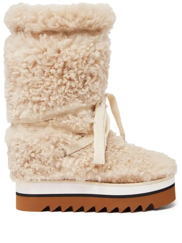 Stella McCartney Sneak-elyse Boots - Neutrals