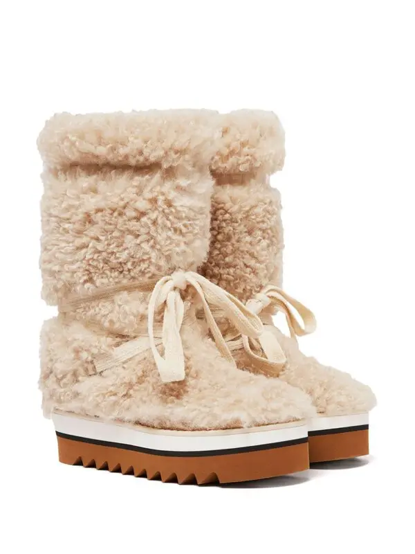 Stella McCartney Sneak-elyse Boots - Neutrals