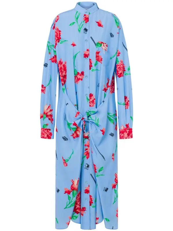 Moschino Floral-print Midi Dress