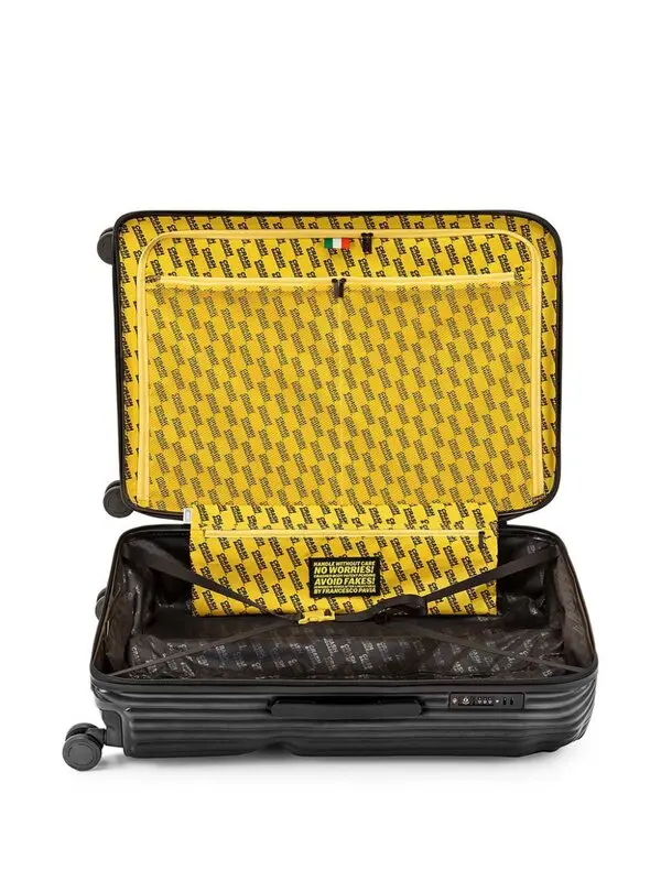 CRASH BAGGAGE Stripe Suitcase - Black