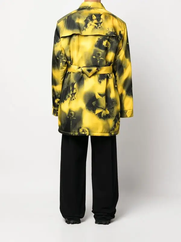 Prada Re-nylon Printed Parka Coat