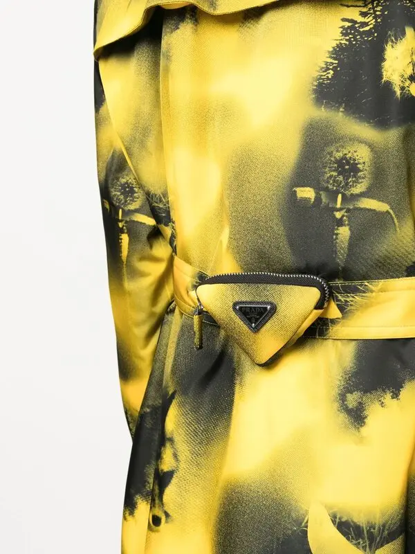 Prada Re-nylon Printed Parka Coat