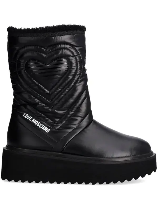 Moschino Quilted Platform Boots