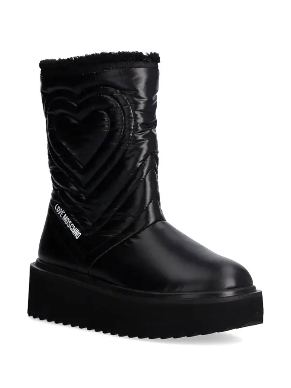 Moschino Quilted Platform Boots