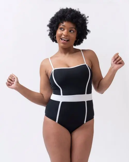 LIME RICKI SWIMWEAR Classic One-piece