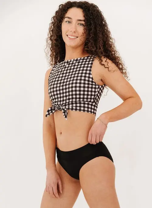LIME RICKI SWIMWEAR Classic Bikini Bottom - Black