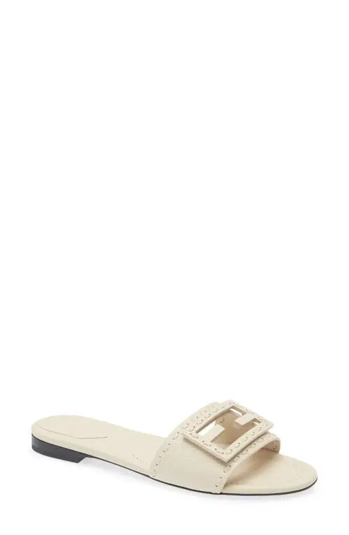 Fendi Signature Slide Sandal - Camelia