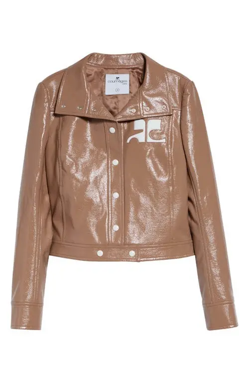 COURREGES Re-edition Vinyl Jacket - Bronzer