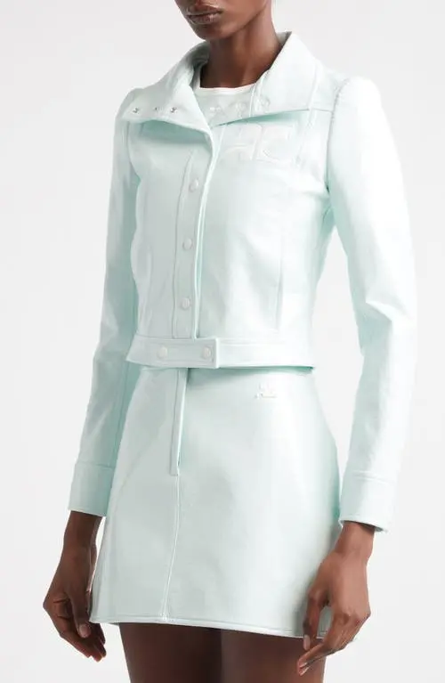 COURREGES Re-edition Vinyl Jacket - Light Mint