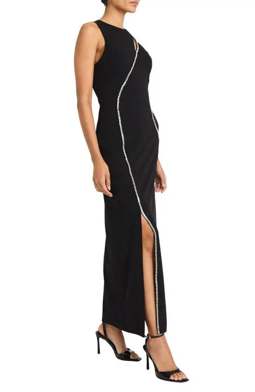 Maggy London Embellished Trim Gown