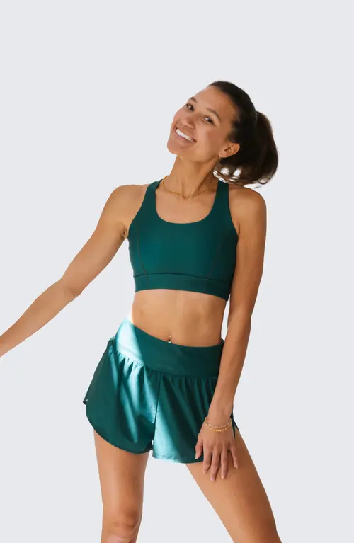 COOLDOWN Alkal Running Shorts - Midnight Green