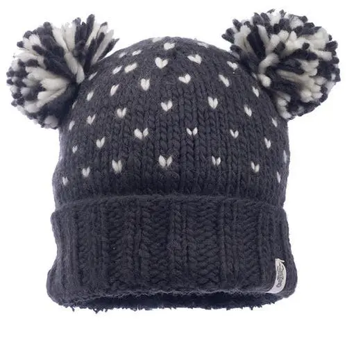 NIRVANNA DESIGNS Double Pom Kira Hat - Charcoal